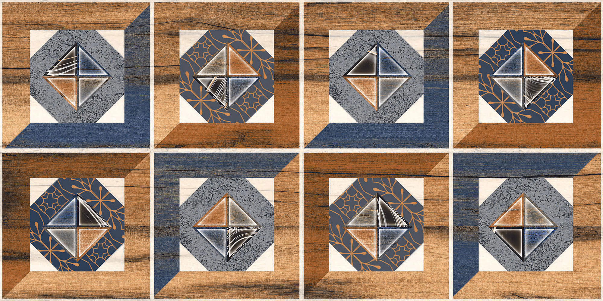 Dominica Decor Polished - 30x60 cm - HD Polished Ceramic Wall Tiles